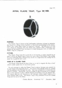 AMAL Flame Trap Type 88-1400 – The International Auster Club